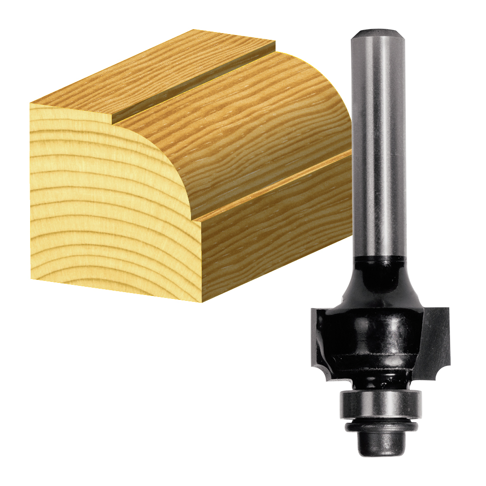 2 Flute Beading Bit with Ball Bearing Guide Carbide Tipped